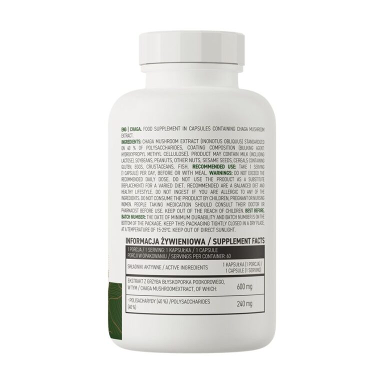 OstroVit Chaga VEGE 60 kapslit - Omegafit.ee